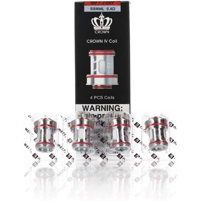Crown 4 Coils - 4 pack - Mesh [0.23 ohm] - No Nicotine No Tobacco ...