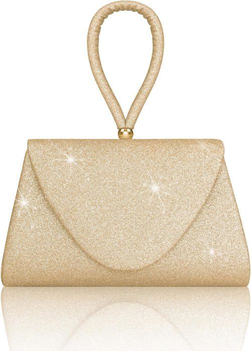 Sac Main Femme Paillet Dor Avec Chane Sac Soire Tendance Chic Sacs ...