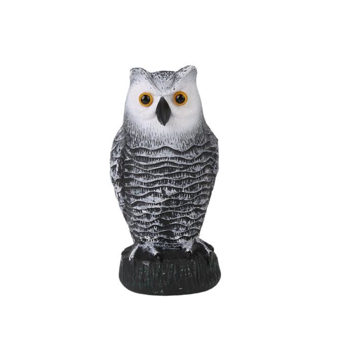 Faux hibou oiseau épouvantail leurre en plastique hibou oiseaux ...