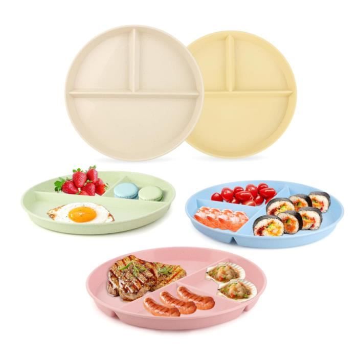 Assiette Compartiment - Non spécifié - Lot de 5 - Réutilisables - 3 ...