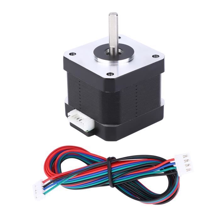Nema17 Moteur pas à pas 2 phases 1.8 ° Miniature 42 Moteur pas à pas 3.6V 1.5A Câble XH-2.54 ...