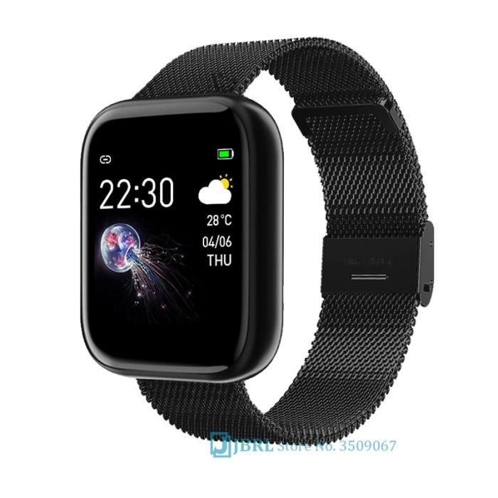 Montre connectée,Pleine touche Smartwatch femmes hommes Fitness Tracker ...