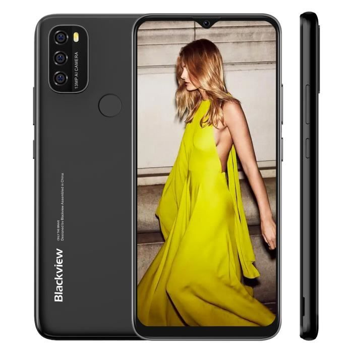 Blackview A70 Pro Smartphone 6.52" Écran 4Go + 32Go 13MP Double Sim Téléphonie 4G GPS - Noir ...