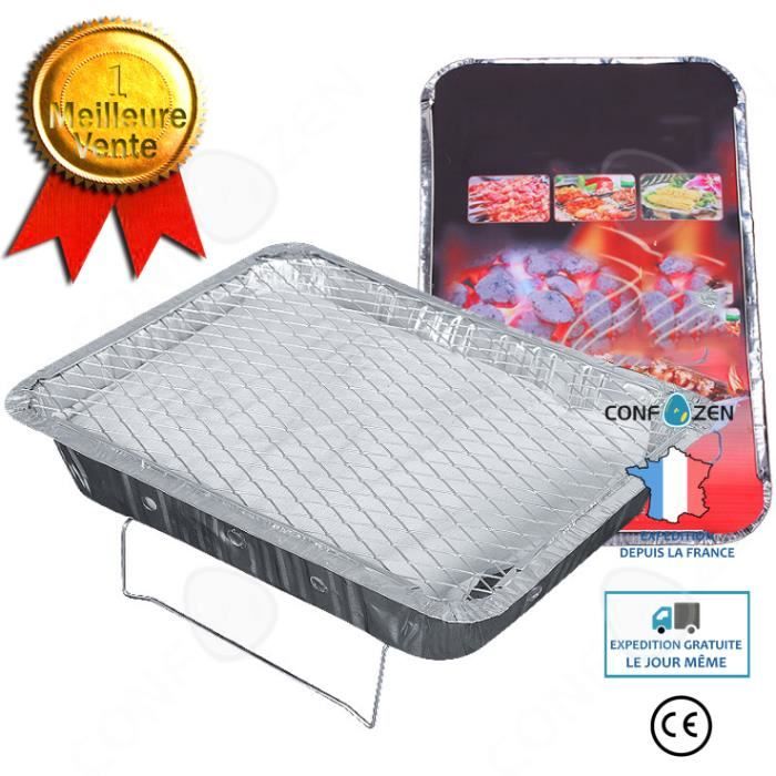 CONFO® Barbecue extérieur portable jetable barbecue barbecue maison ...