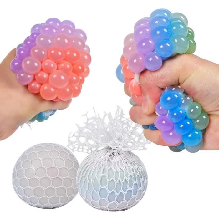 Colorful Pectin Grape Balls Fidget Toy Vent Sloth Hide Seek Stress ...