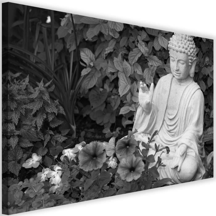 Image sur toile Tableau moderne mural Cadre Canevas Bouddha Jardin 3 ...