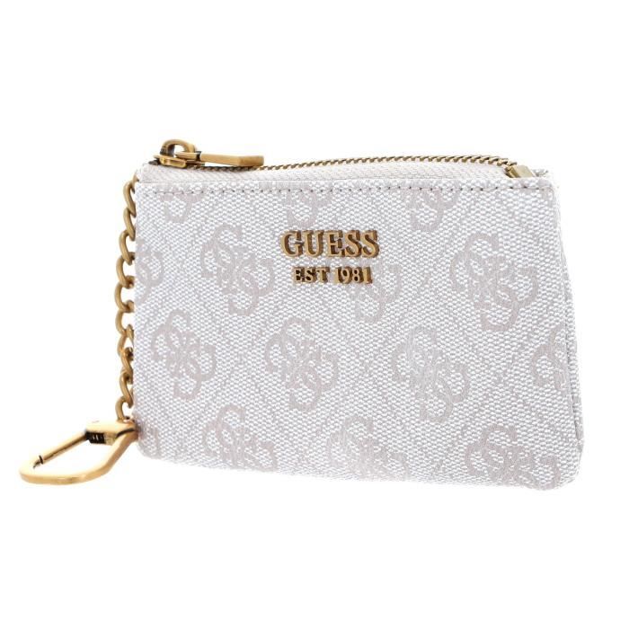 GUESS Izzy SLG Small Zip Pouch Dove Logo [216993] - cas clé porte vieux ...