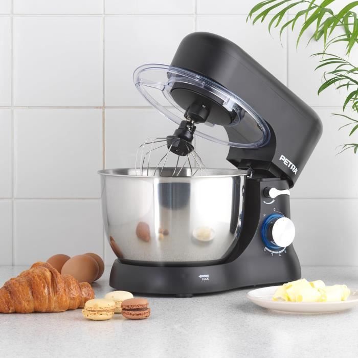 Petra PT5234BVDE Robot pâtissier, 8 vitesses, fonction Pulse, bol 4 L ...