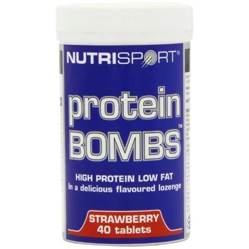 NutriSport Protein Bombs 40 TabletsÂ - fraise - Cdiscount Au quotidien