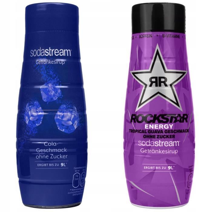 Sirop boisson gazeuse - Sodastream - Cola Zero et Rockstar Guava Zero ...