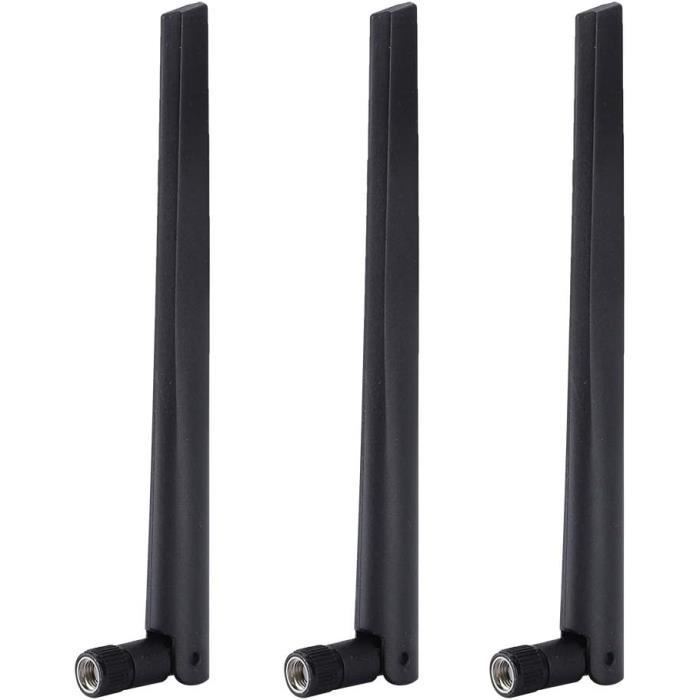 Antenne Gain, Antenne Sma 3 Pièces Routeur Sans Fil Double Bande 2.4G ...
