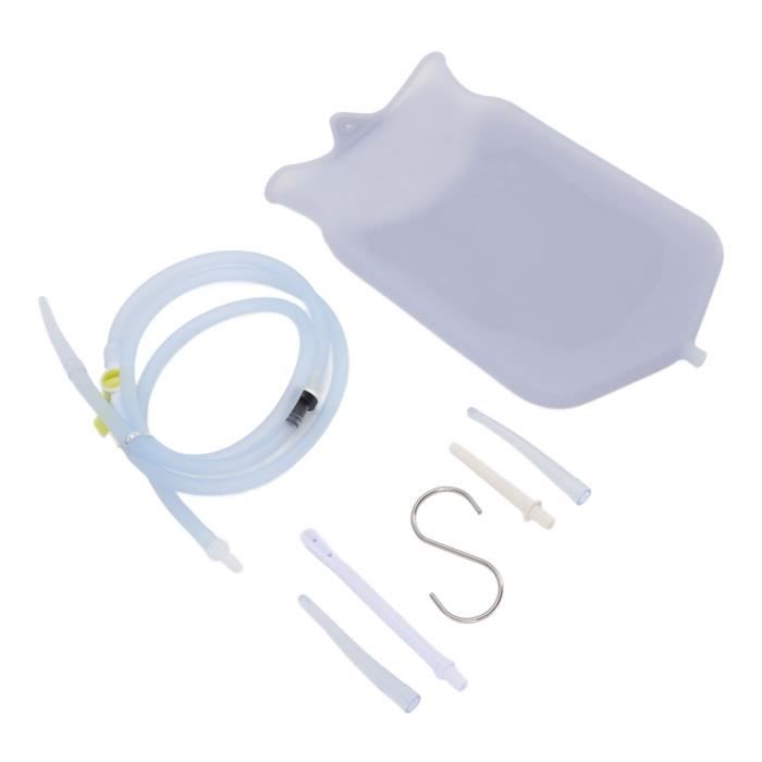 VBESTLIFE 2L Enema Bag 2L Silicone Enema Bag Intestinal Cleanse Enema ...