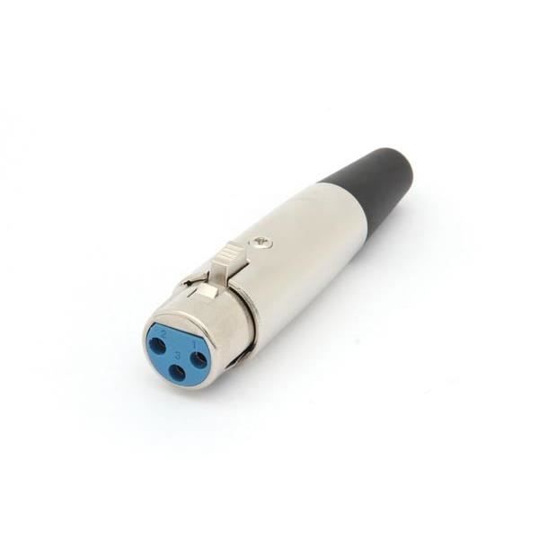 FICHE XLR FEMELLE NICKELEE 3 BROCHES (Lot de 4) - Cdiscount Bricolage