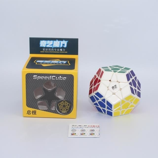CASSE-TETE,White--Qiyi cube 3x3x3 puzzle cube magique Qiyi 3x3 12 côtés ...