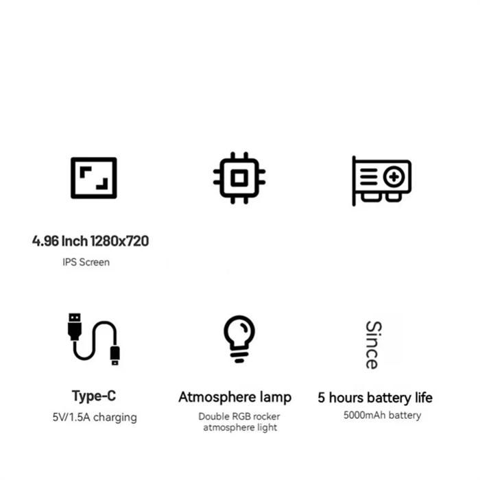 Smart Pro Open Source Console de Portable RéTro Arcade HD 4,96 Pouces ...