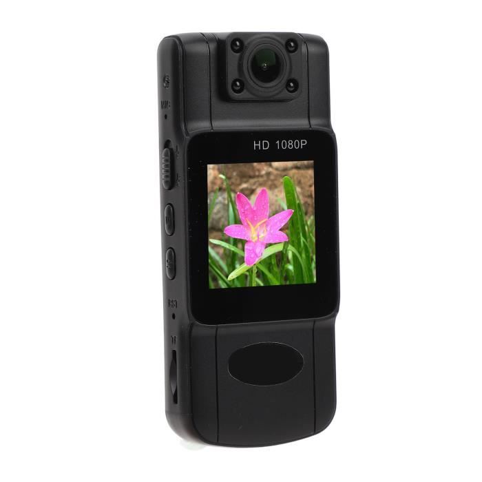 JIE Caméra Portable Caméra Hd 2K Portable, Caméra Corporelle Rotative ...