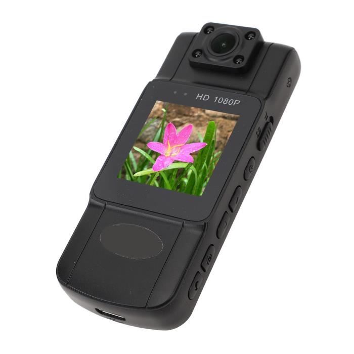 JIE Caméra Portable Caméra Hd 2K Portable, Caméra Corporelle Rotative ...