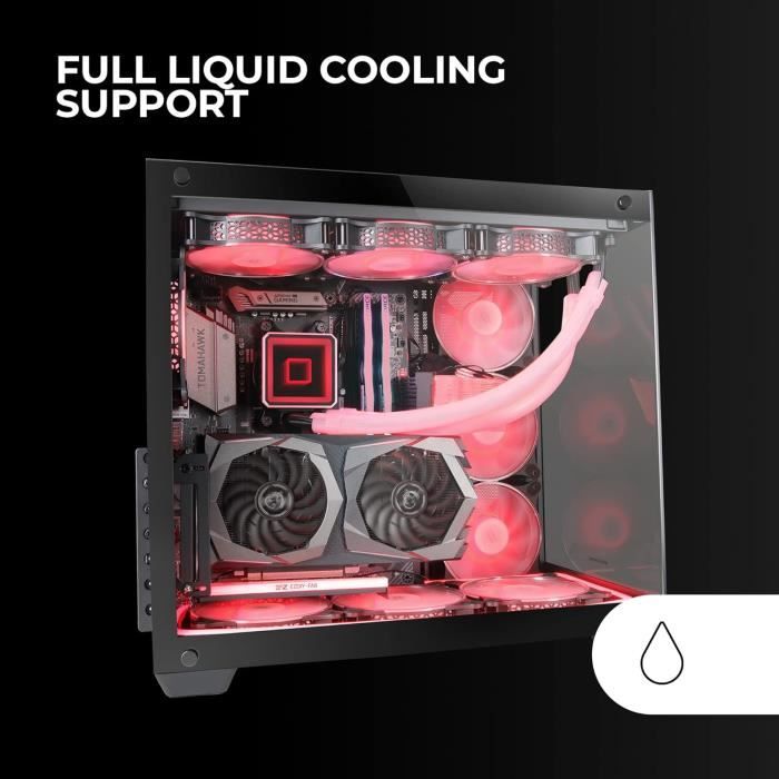 Mars Gaming Mcv4 Noir, Tour Gaming Custom Xxl E-Atx, Fenêtre Verre ...