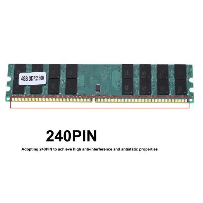 Persist-PAL DDR2 4 Go 800 MHz Module de mémoire RAM DDR2 Module de ...