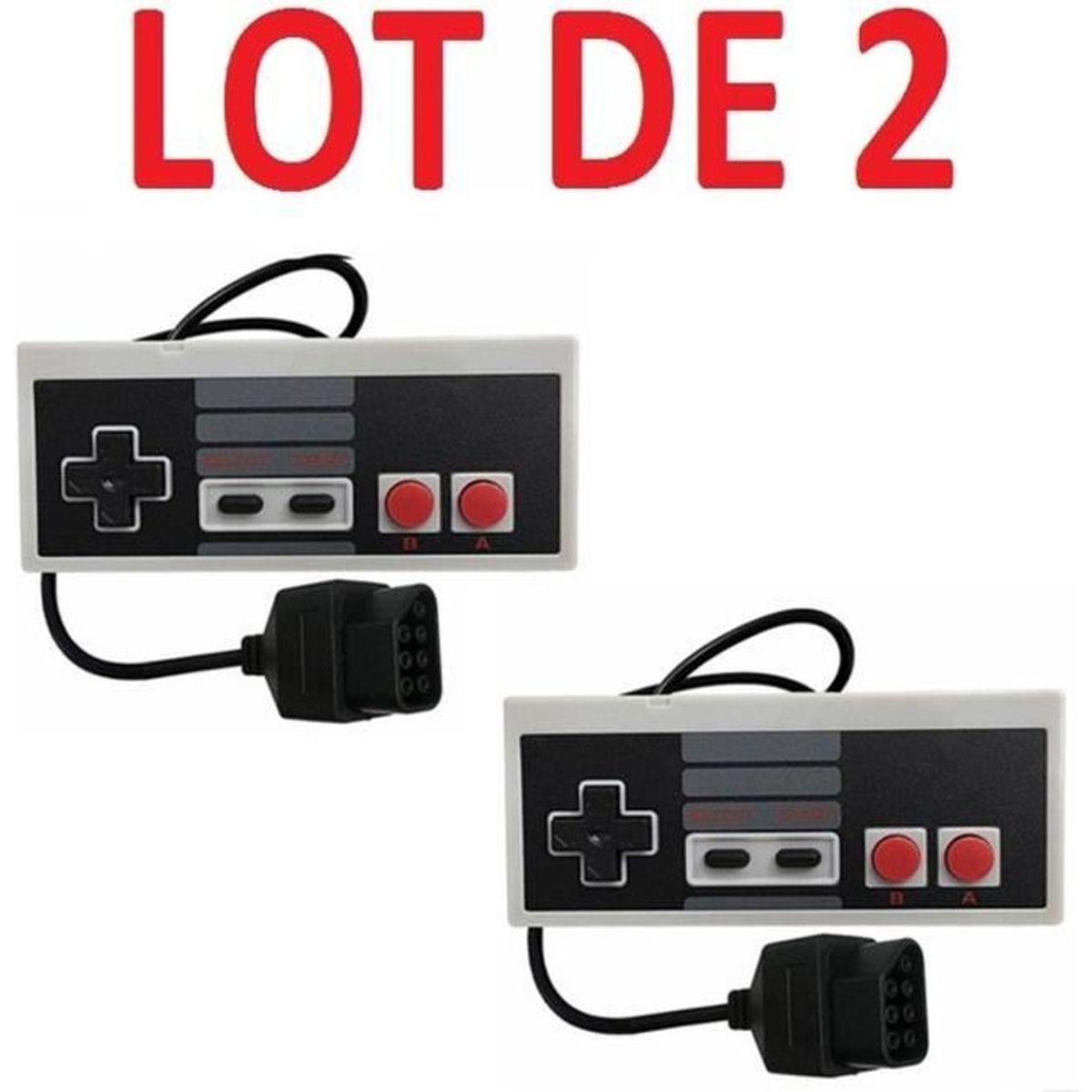 2 X Manette NES contrôleur pour Console Nintendo Nes (pas Nes classic ...