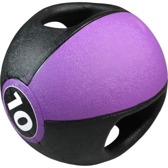 Ballon médicinal avec poignées 10 kg Violet -XID40611 - Cdiscount Maison