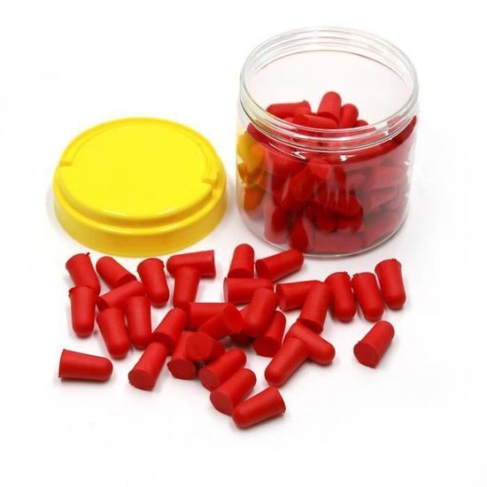 Compete-Bouchon d'oreille en mousse 50 paires de bouchons d'oreille en ...