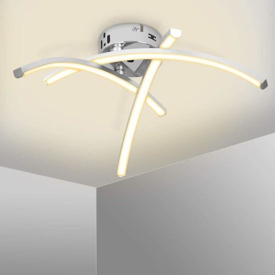 RUMOCOVO® Plafonnier LED 2700K,Lampe Plafond avec 3 PCS Agité Lumière ...