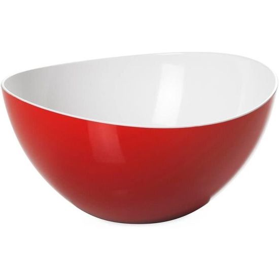 Omada Design Saladier, bol en plastique incassable bicolore, fabriqué ...
