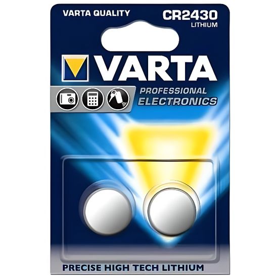 2 Pile CR2430 VARTA bouton Lithium 3V CR 2430 6430 - Cdiscount Bricolage