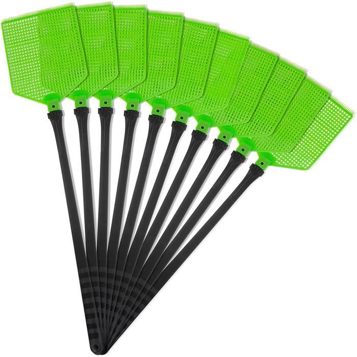 Lot de 10 Tapette à Mouches Raquette Tue Mouche Anti Insectes en ...