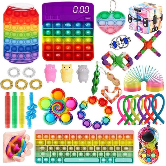 Sense Enhancing Key Push Bubble Fidget Sensory Toy Autismes Besoins ...