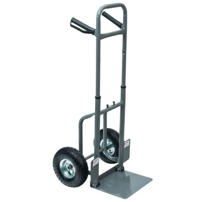 Chariot diable de manutention pliable avec roue gonflable max 200 kilos ...