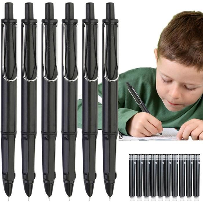 Stylo Plume Rétractable, Stylo Plume Rechargeable 6 Pièces Avec ...