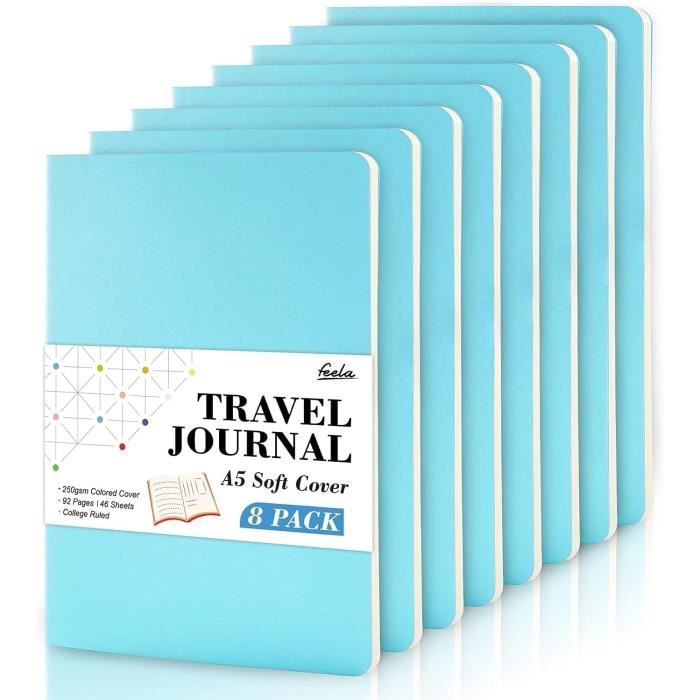 8 Carnet Souple A5, Carnets De Notes A5 À Couverture Souple, Page Ligné ...