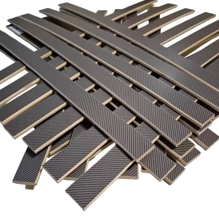30 lattes pour sommier et lit 140x190 | Bois 7 plis | 680x38x8 mm ...