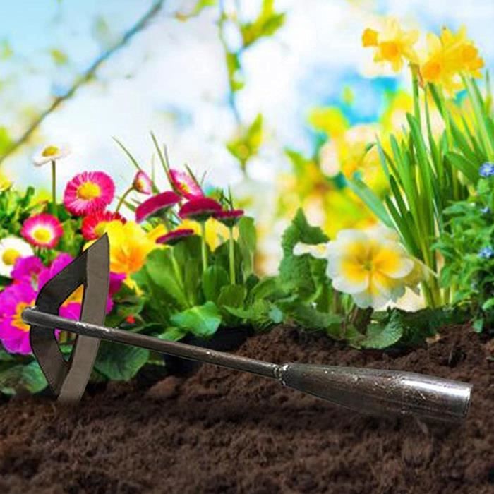 Houe Creuse Tout En Acier Durcie À Main, Scarificateur, Houe De ...