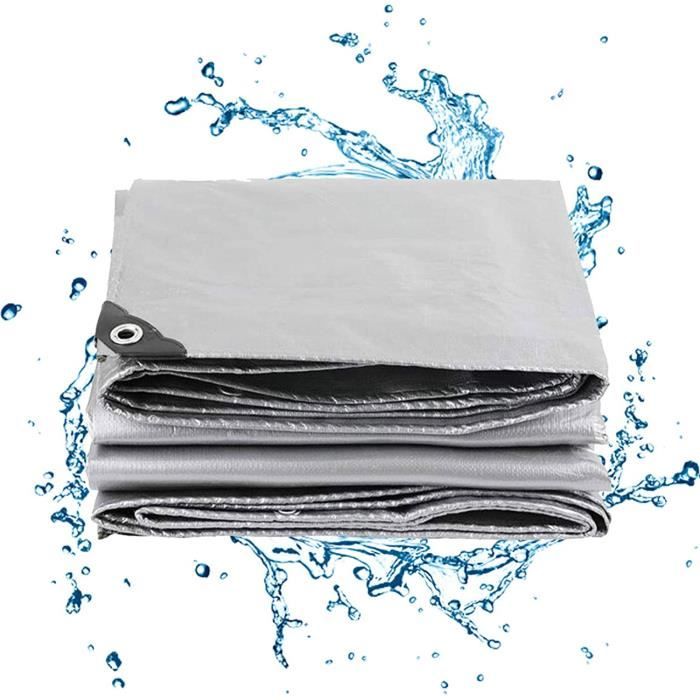6x6ft-2x2m Bache Impermeable Exterieur, Lourde Étanche Bâche De ...
