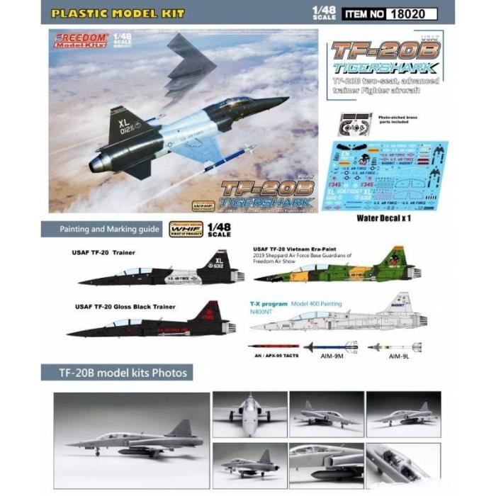 Freedom Model Kits - Tf-20b Tiger Shark - Cdiscount Jardin