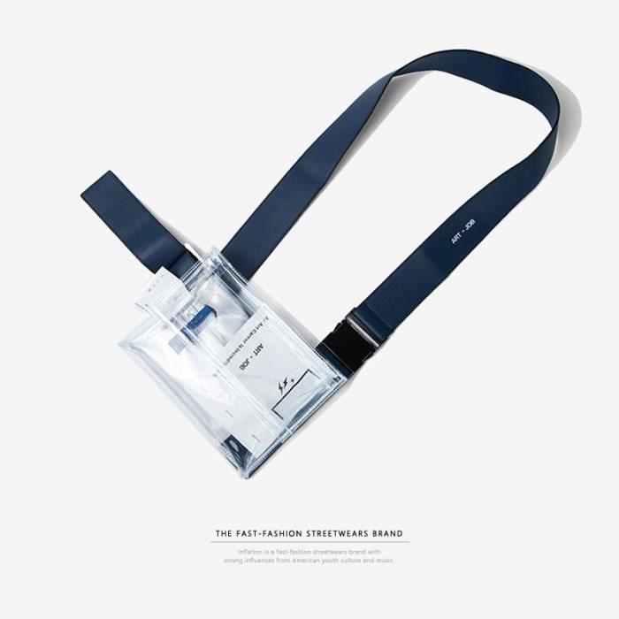 Sac banane,Sac banane en PVC pour hommes,sac de ceinture Transparent ...