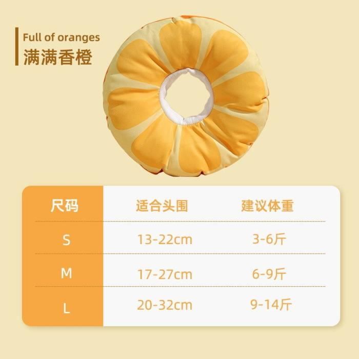 Cat Collar Fruit Shaped Recovery Adjustable Cotton Blends Pet Neck ...