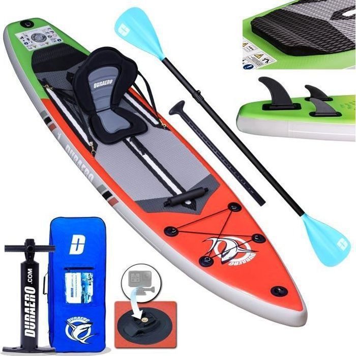 Planche gonflable Stand up Paddle Gonflable - DURAERO - 330 x 76 x 15 ...
