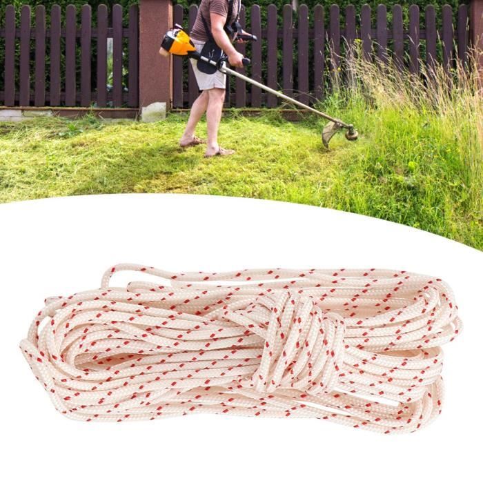 ROM 10m / 32.8 pieds Corde de démarrage pour tondeuse à gazon en fibre ...