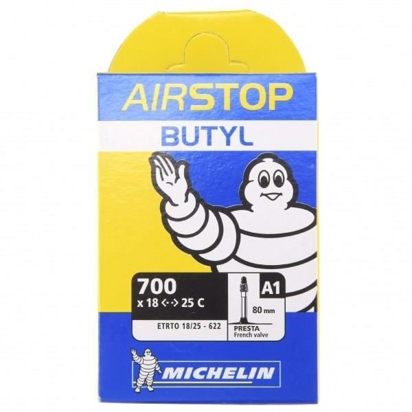 Chambre à air Michelin Airstop Butyl (A1) - 700x18/25C 18/25-622 Presta ...