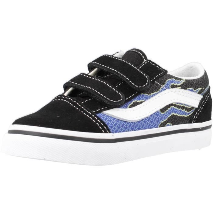 Baskets - VANS - OLD SKOOL V PIXEL FLAM - Lacets - Mixte - Cdiscount ...