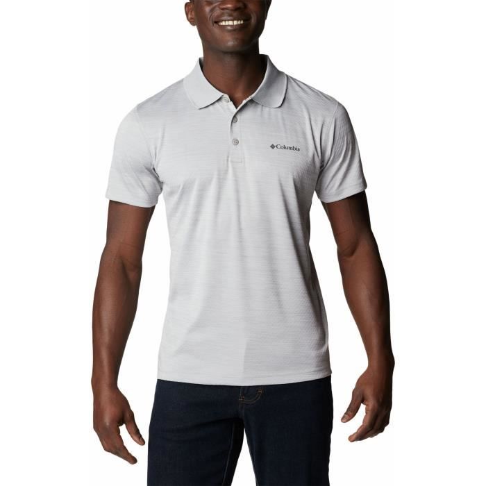 Polo homme Columbia Zero Rules - gris clair - technologie Omni-Freeze ...