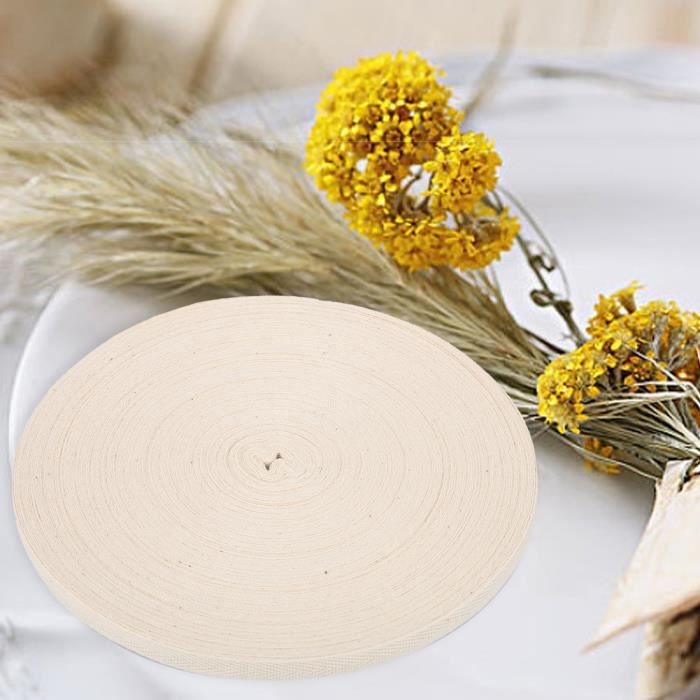 TMISHION ruban sergé 50 mètres de long ruban décoratif fait à la main ...