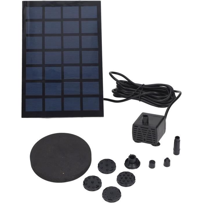 Kit De Pompe À Eau Solaire, Fontaine Flottante Solaire À Faible Consommation D'Énergie 7V 1W ...