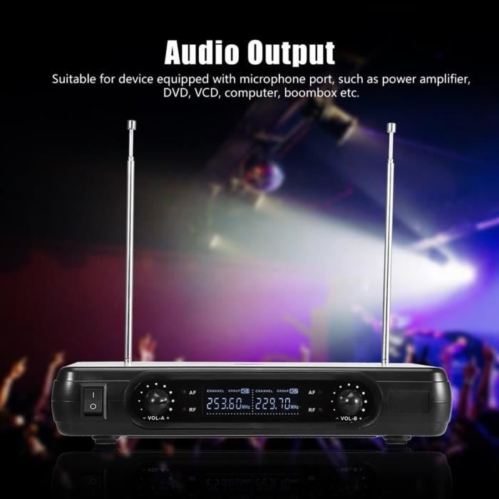 Microphone Sans Fil Anti-Interférences Plus Puissant, Système De ...