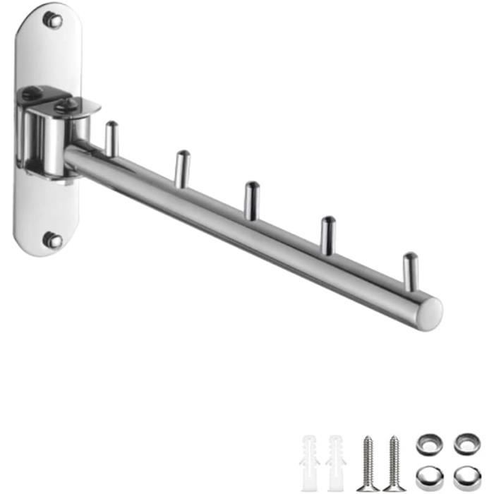 Porte Vetement Mural 1 Pièces Porte Cintre Mural Pliant Cintre Mural ...