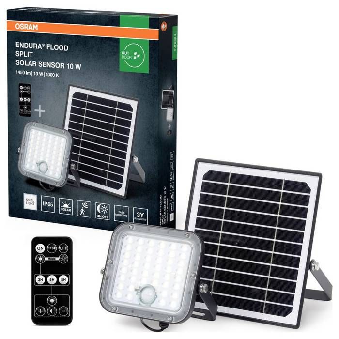 OSRAM HOMELIGHTING 4099854429415 Endura Flood Split Solar Sensor 10W ...